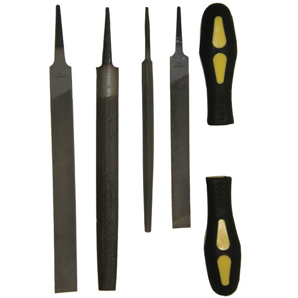 6Pc. File Set with Soft Touch Handles