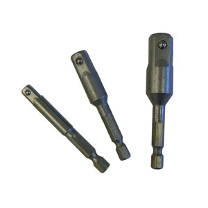 Boston Industrial 3 Pc. Power Extension Bar Set, 1/4"-3/8"-1/2" Drive