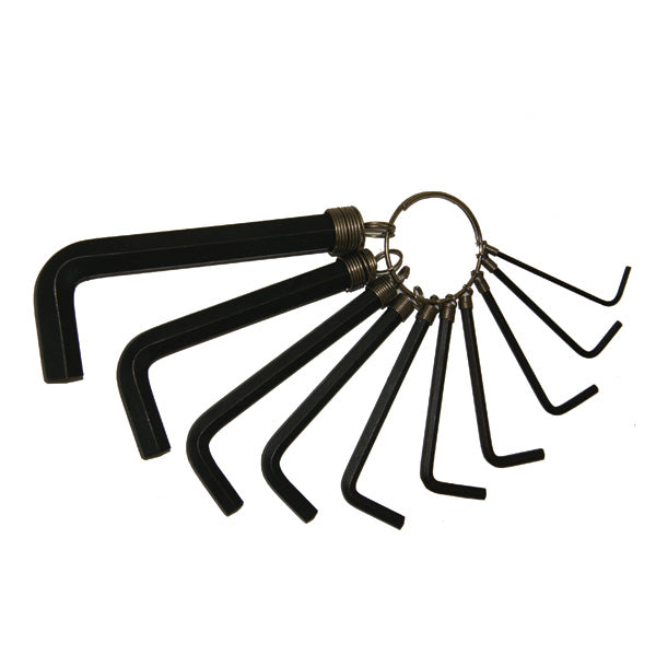 10 Pc. Hex Keys Allen Wrenches Ring Set 1/16" - 3/8"